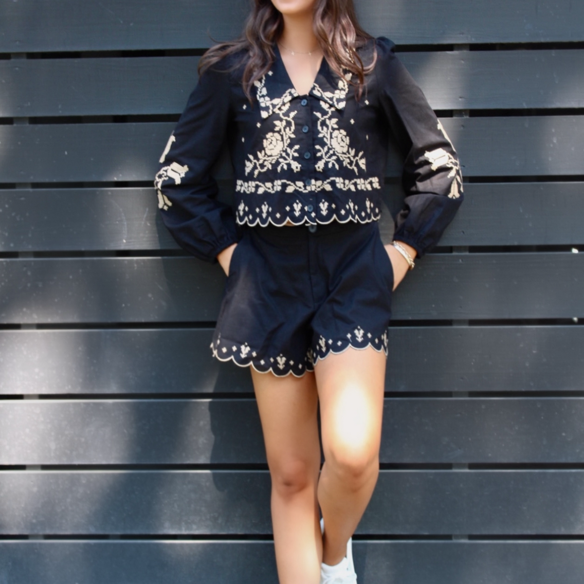 Audrey Set - Black – Annie Finch Boutique
