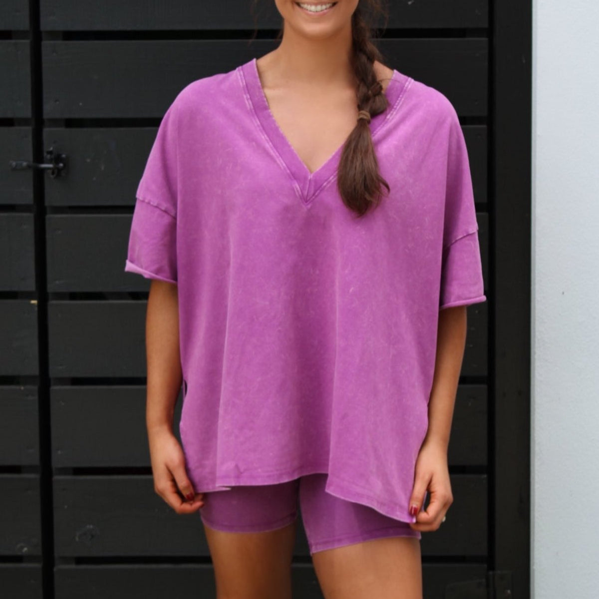 Tara Top and Short Set - Magenta – Annie Finch Boutique